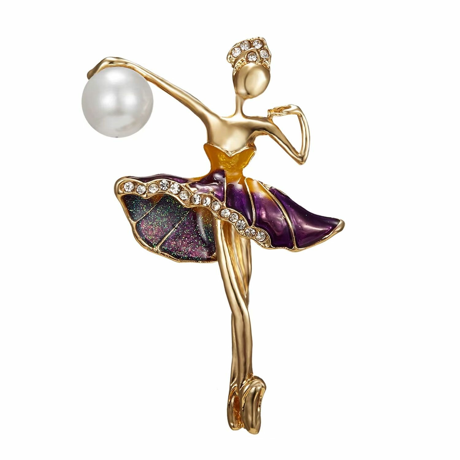 Брошь, стразы