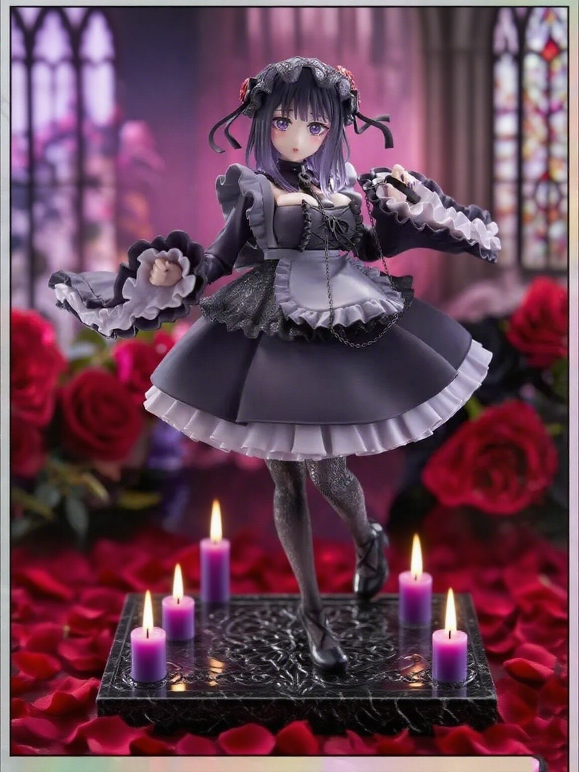 Фарфоровая кукла Китагава Марин (Sono Bisque Doll), 22 см, Taito, коллекционная, с подставкой, подарок косплееру