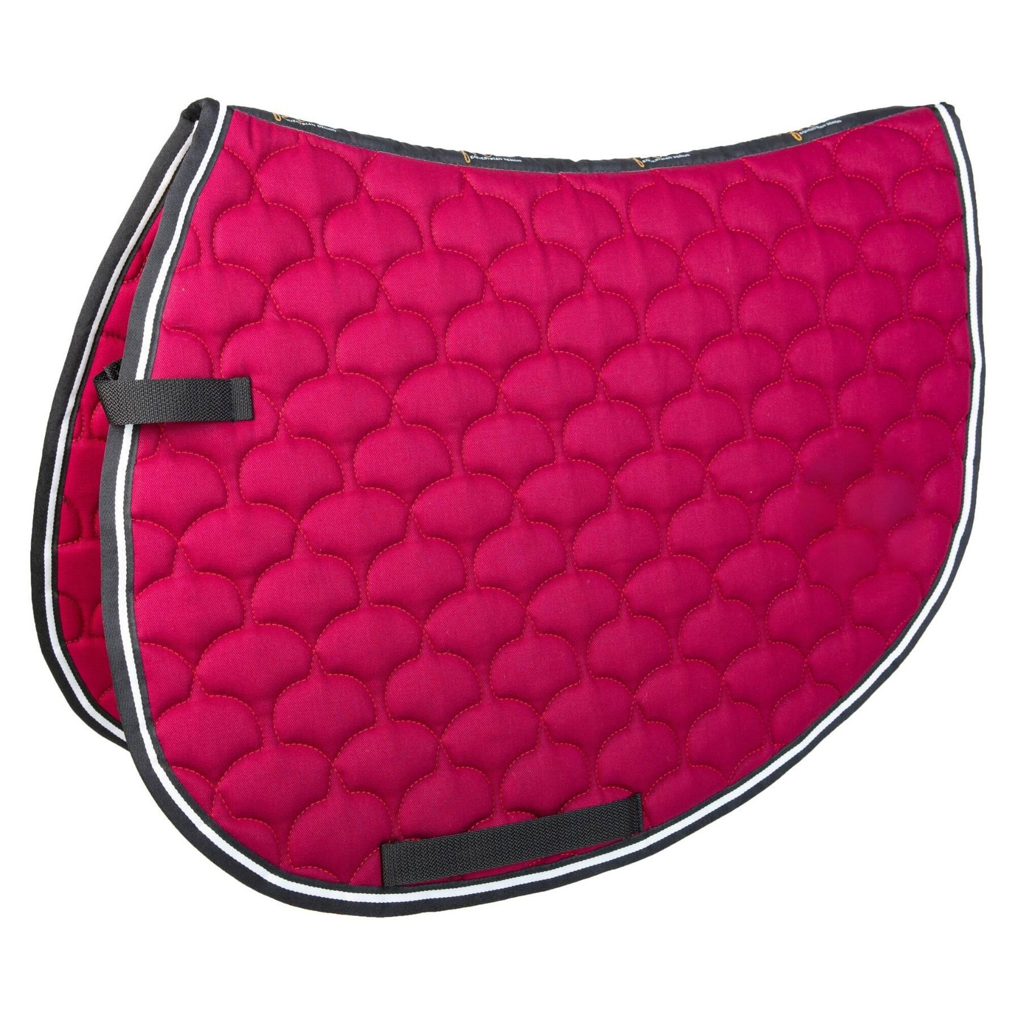 Вальтрап Decathlon SR Eqst Eco, 100% эко-хлопок, скаковой профиль, малиновый