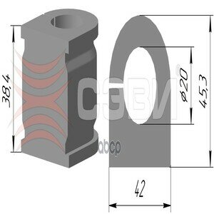 Комплект подушек стабилизатора (в упаковке 2 шт.) для а/м lada vesta(15-) сэви-эксперт SEVI арт. 221