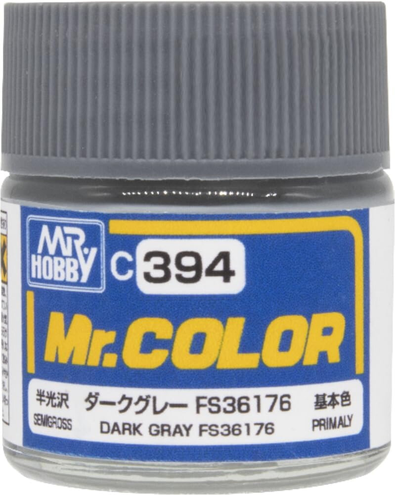 C394 краска художественная т. м. MR.HOBBY 10мл DARK GRAY FS36176