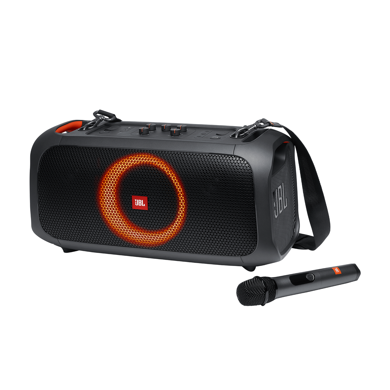 Портативная акустика JBL PartyBox On-The-Go, 100 Вт, Bluetooth, AUX, черный