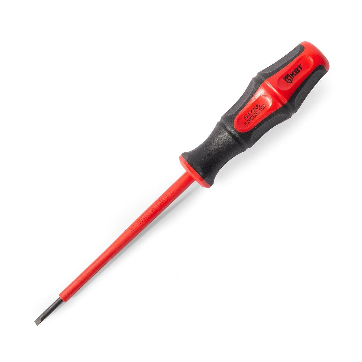 Отвертка диэлектрическая «Профи» 3.0х100 шлиц КВТ 78608