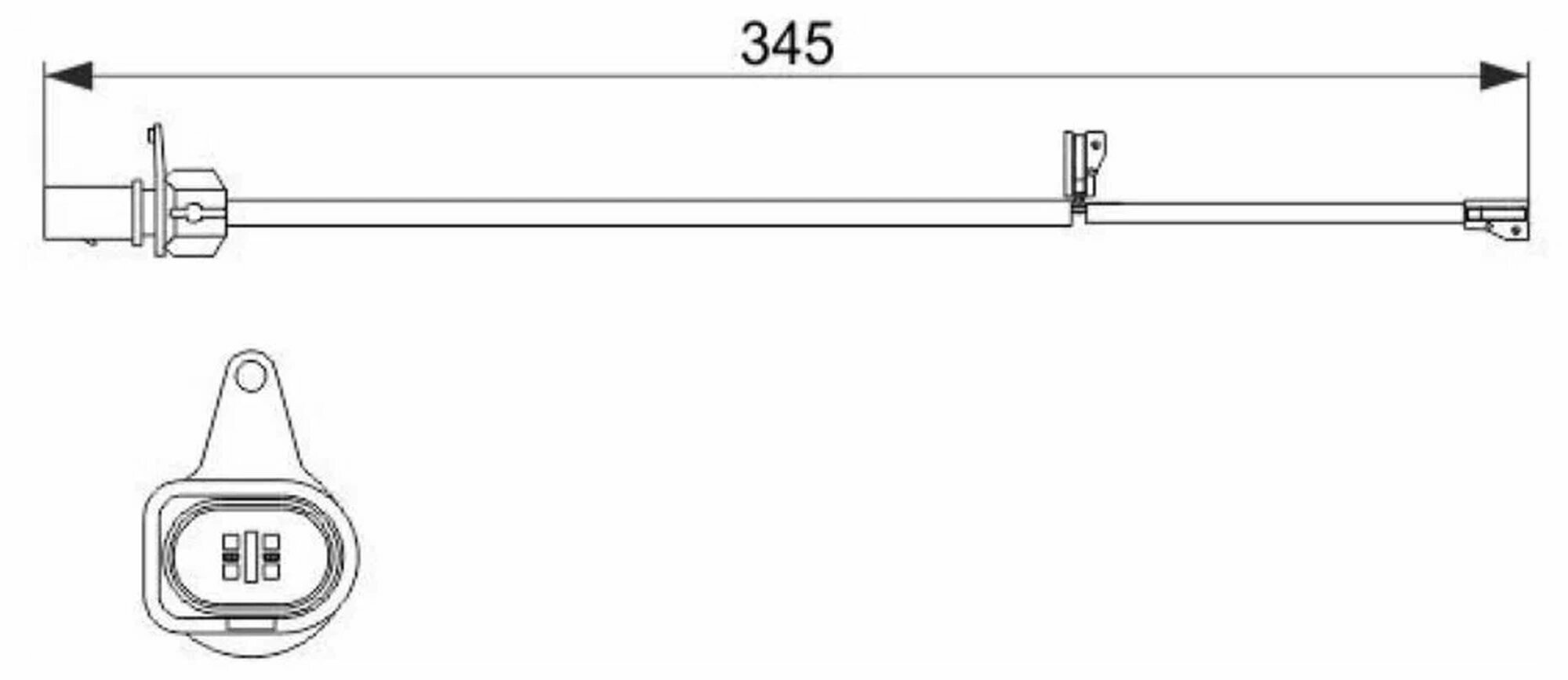 Датчик износа тормозных колодок BOSCH 1987474507, для AUDI Q5