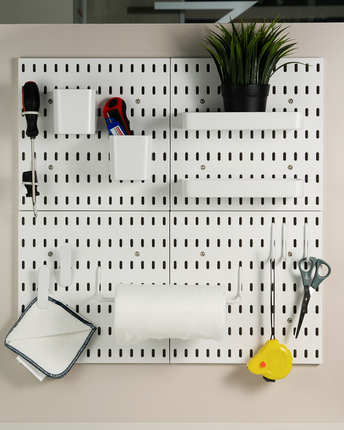 HOUSE Настенный органайзер 56х56см, 13 предметов(Аналог Ikea Skädis)