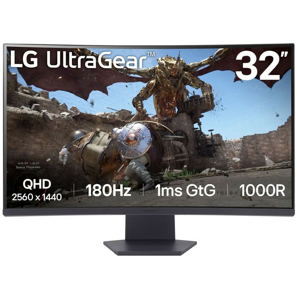 31.5" Монитор LG 32GS60QC-B. ARUQ, VA, 2560x1440, 180 Гц (32GS60QC-B. ARUQ)