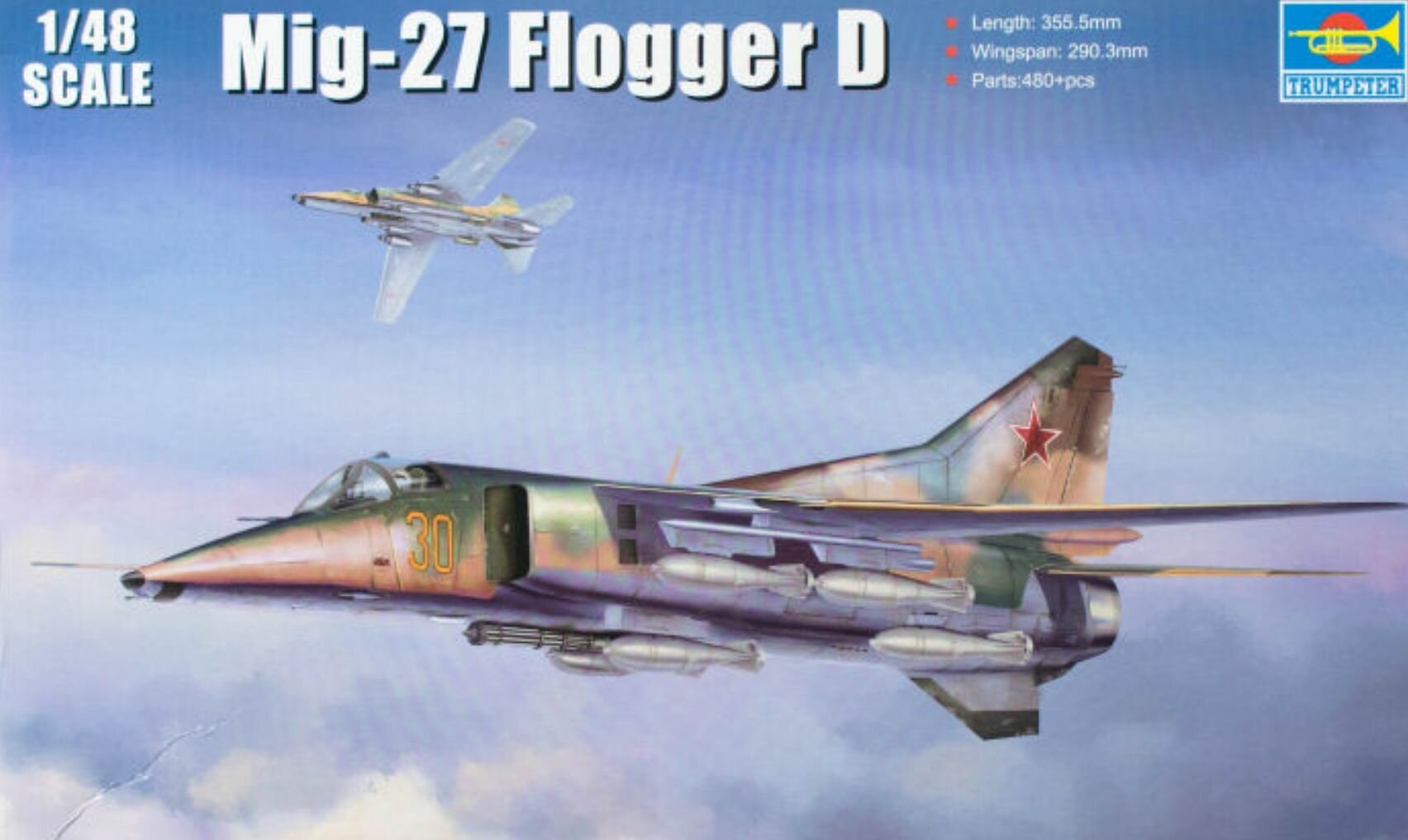 Trumpeter 1/48 05802 Микоян МиГ-27 Флоггер Д сборная модель самолета
