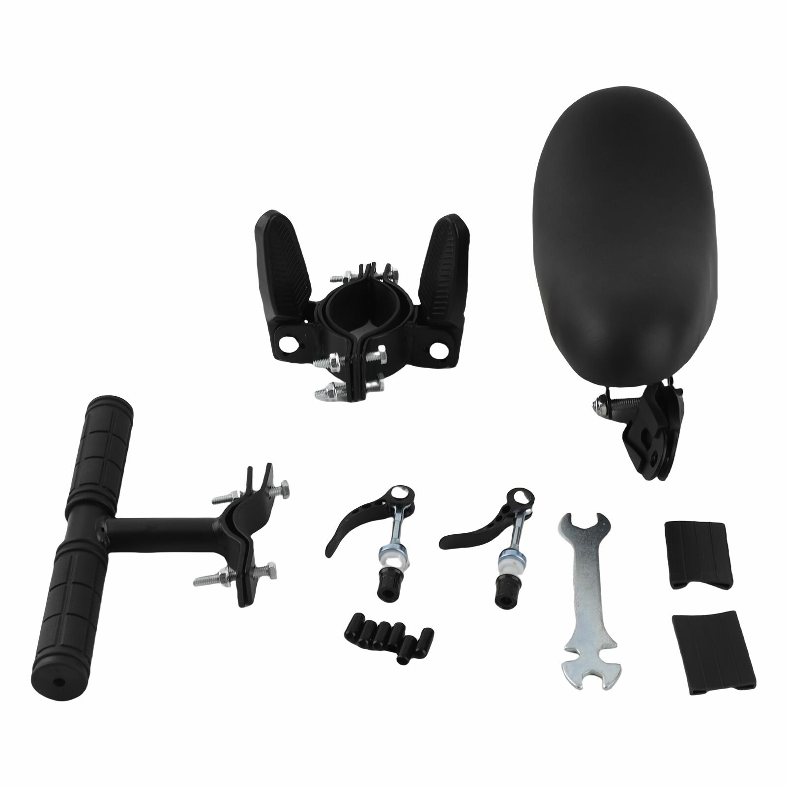 Переднее сиденье для велосипеда с рулем и педалями для детей