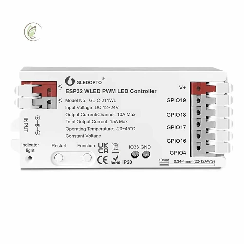 (T I N M) ESP32 PWM WLED LED Контроллер 5 Режимов В 1 DC 12-24V