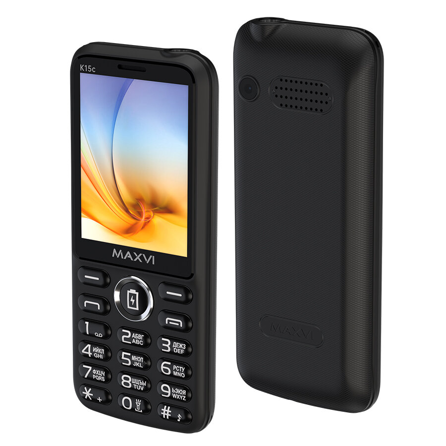 Мобильный телефон Maxvi K15c, 2.8”, 2 sim-карты, 2500 mAh Black