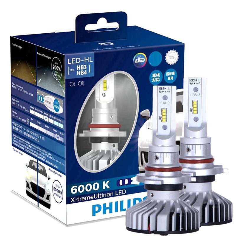 Лампа Philips X-treme, 9005, 9006, HB3, HB4, 12 В, 6000K