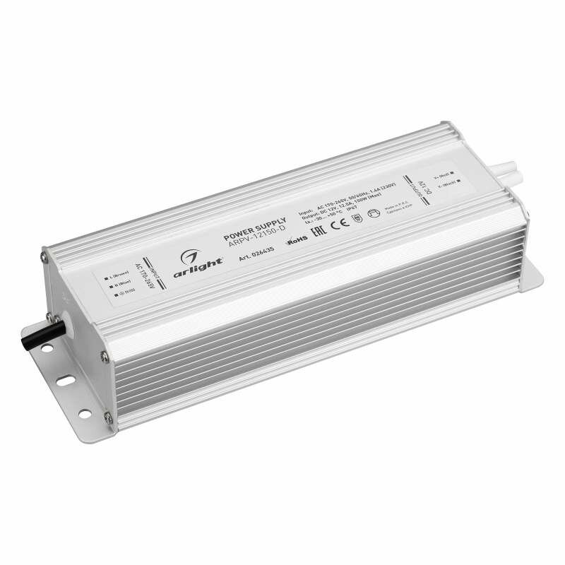Блок питания (AC-DC) 12V 150W 026435 ARPV-12150-D герм IP67 металл