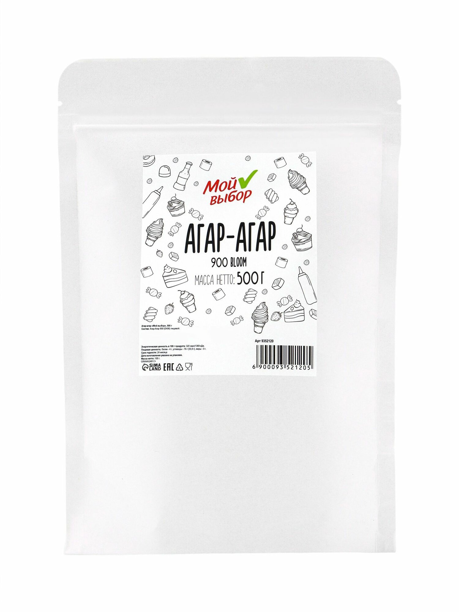 Агар-агар 900 Мой выбор , 500 г