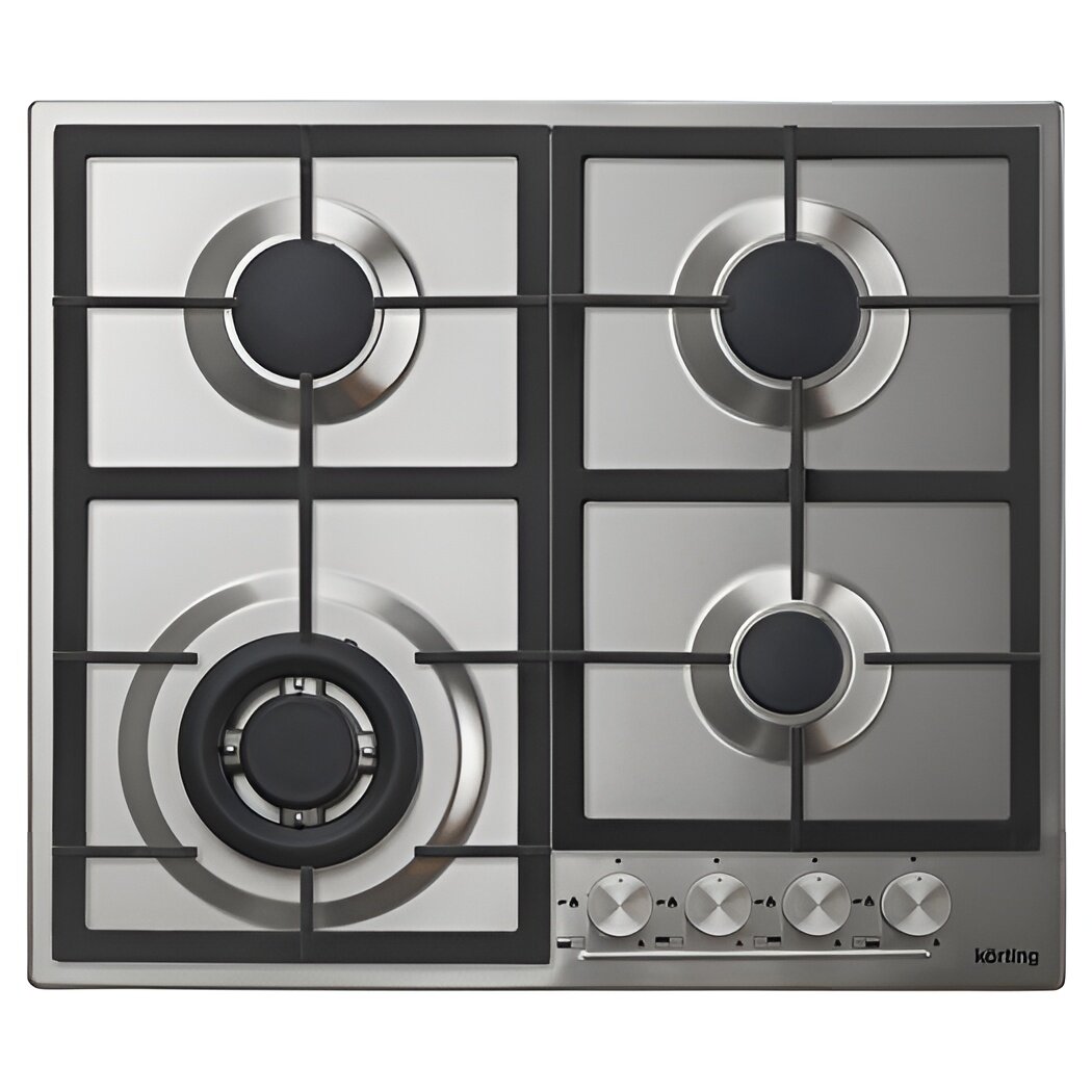 Газовая варочная поверхность Korting HG 665 CTX Crystal серебристый