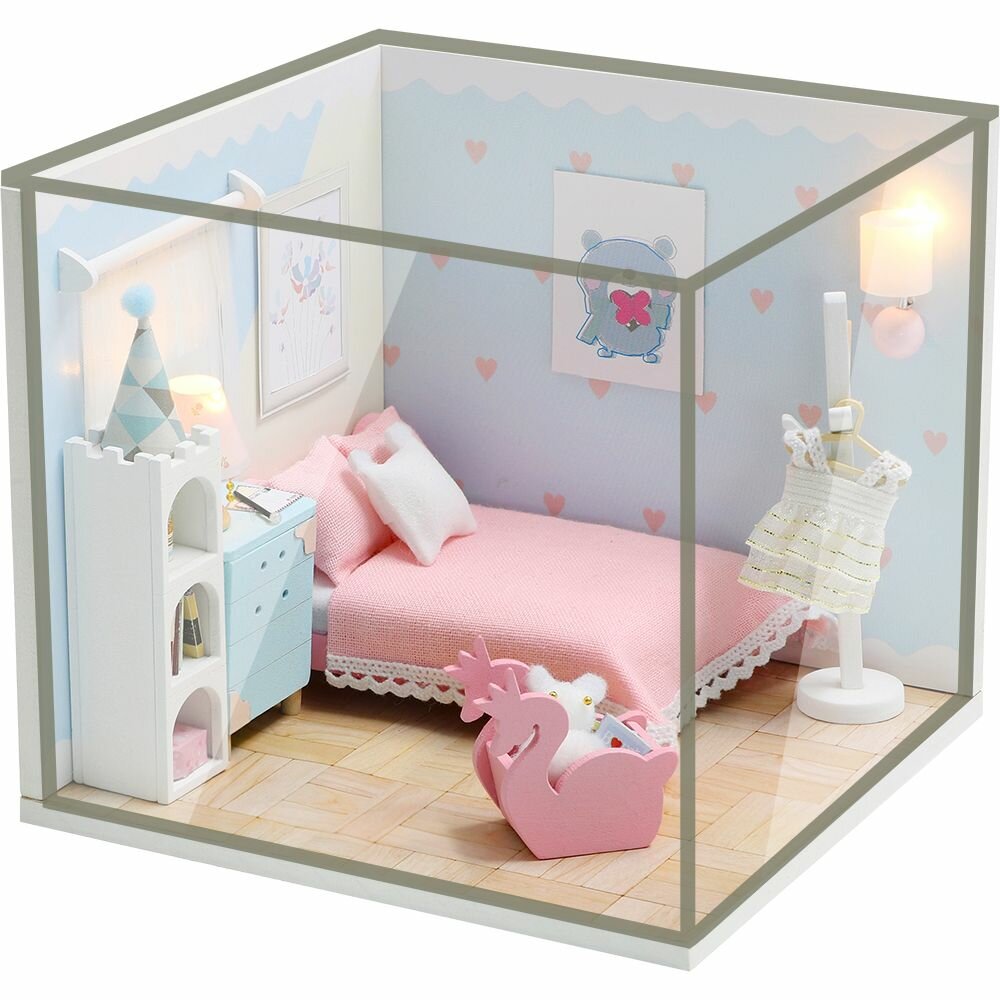 Румбокс "Домик у моря" (Н143О) с защитным куполом от пыли