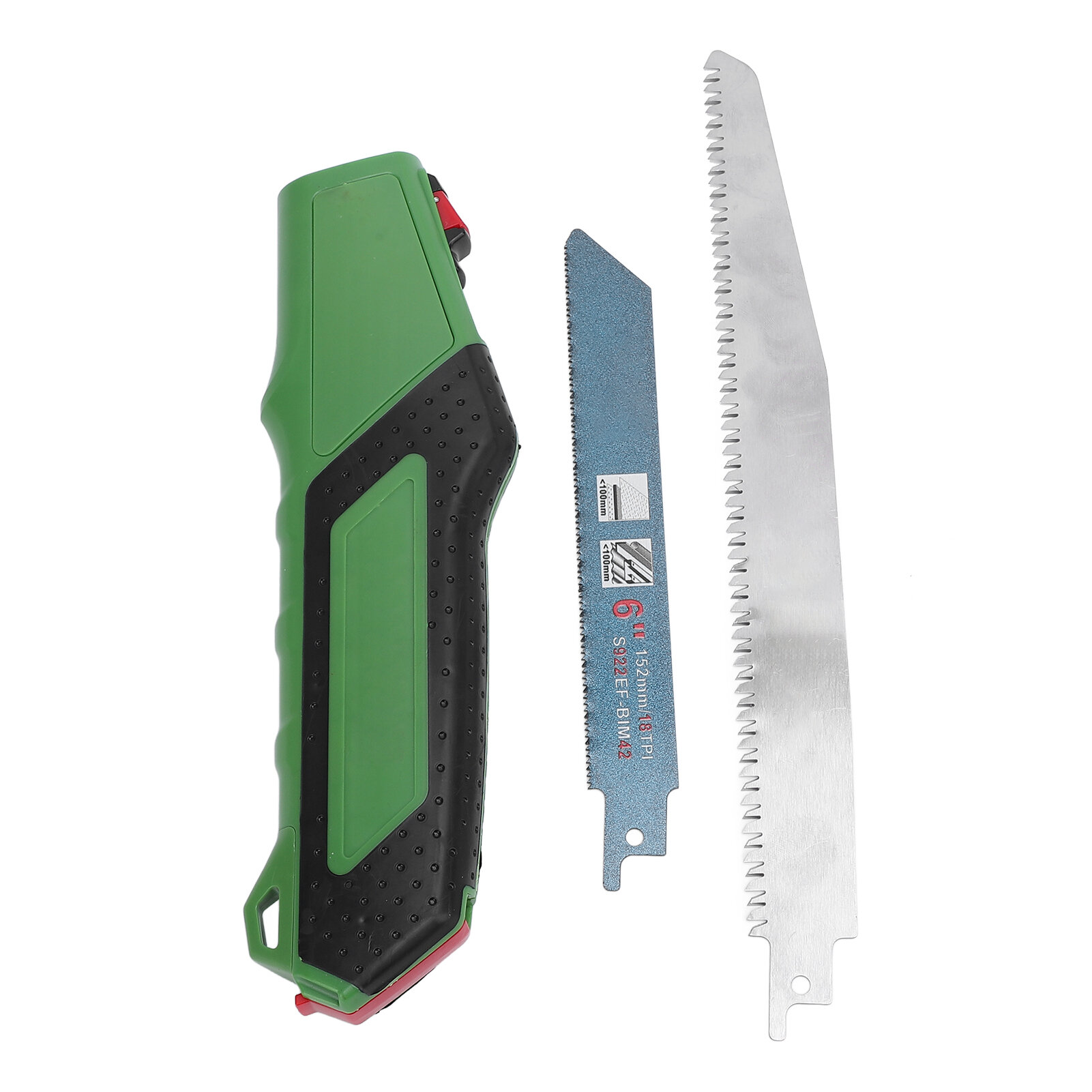 Ручная сабельная пила с двумя пильными полотнами, портативный инструмент для обрезки древесины, резки резины и металла, труб.