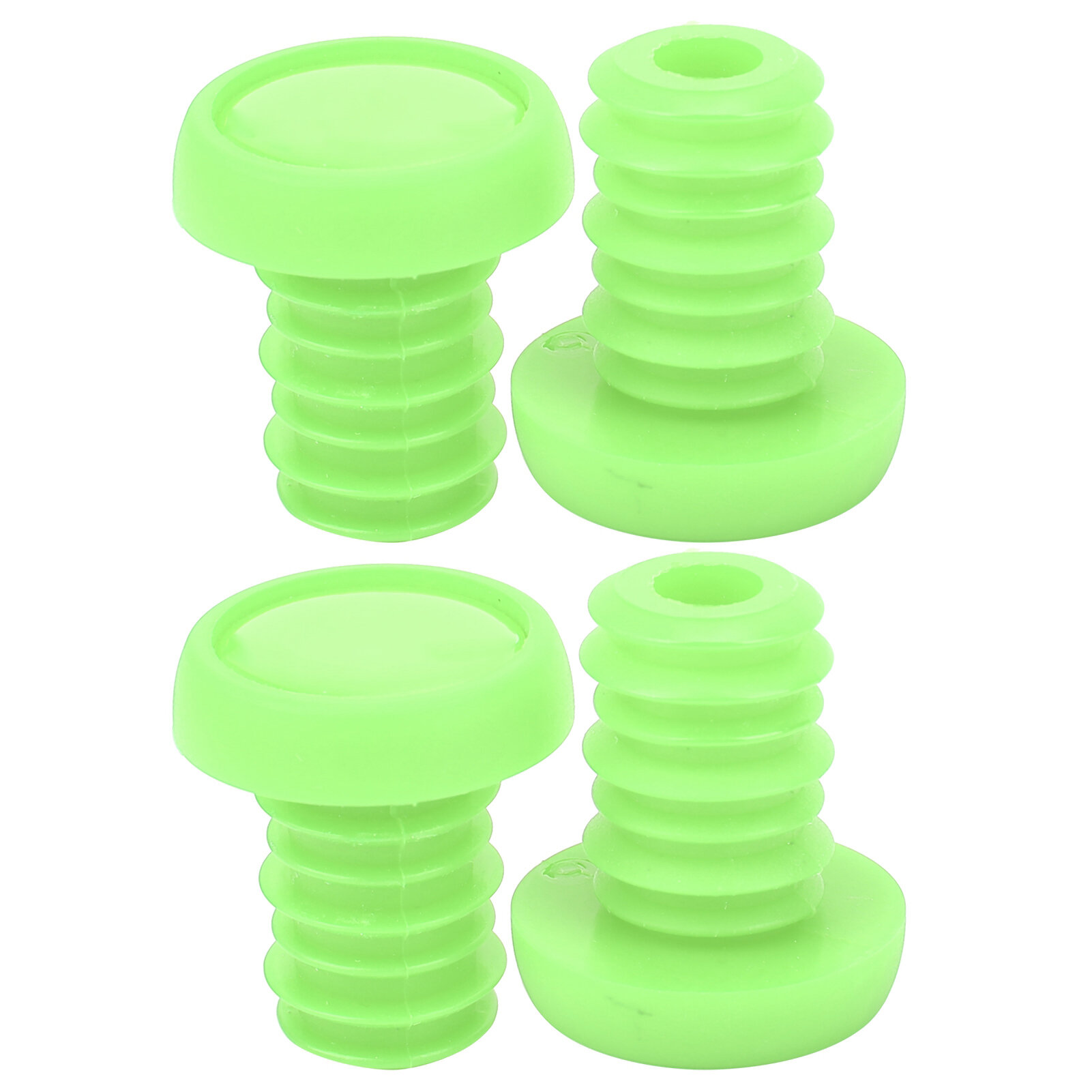ZTTO Bike Handlebar Grips Bar Ends Screw Plugs Polyester Rubber Bicycle Cycling AccessoryGreen