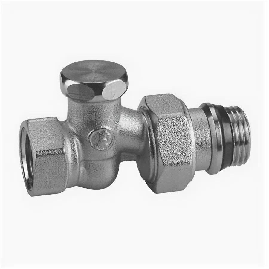 Запорно-регулирующий клапан Giacomini R17TG, 1/2" НР-ВР прямой