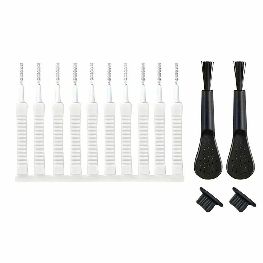 Набор для чистки интерфейса зарядки мобильного телефона-черный набор из 5 предметов