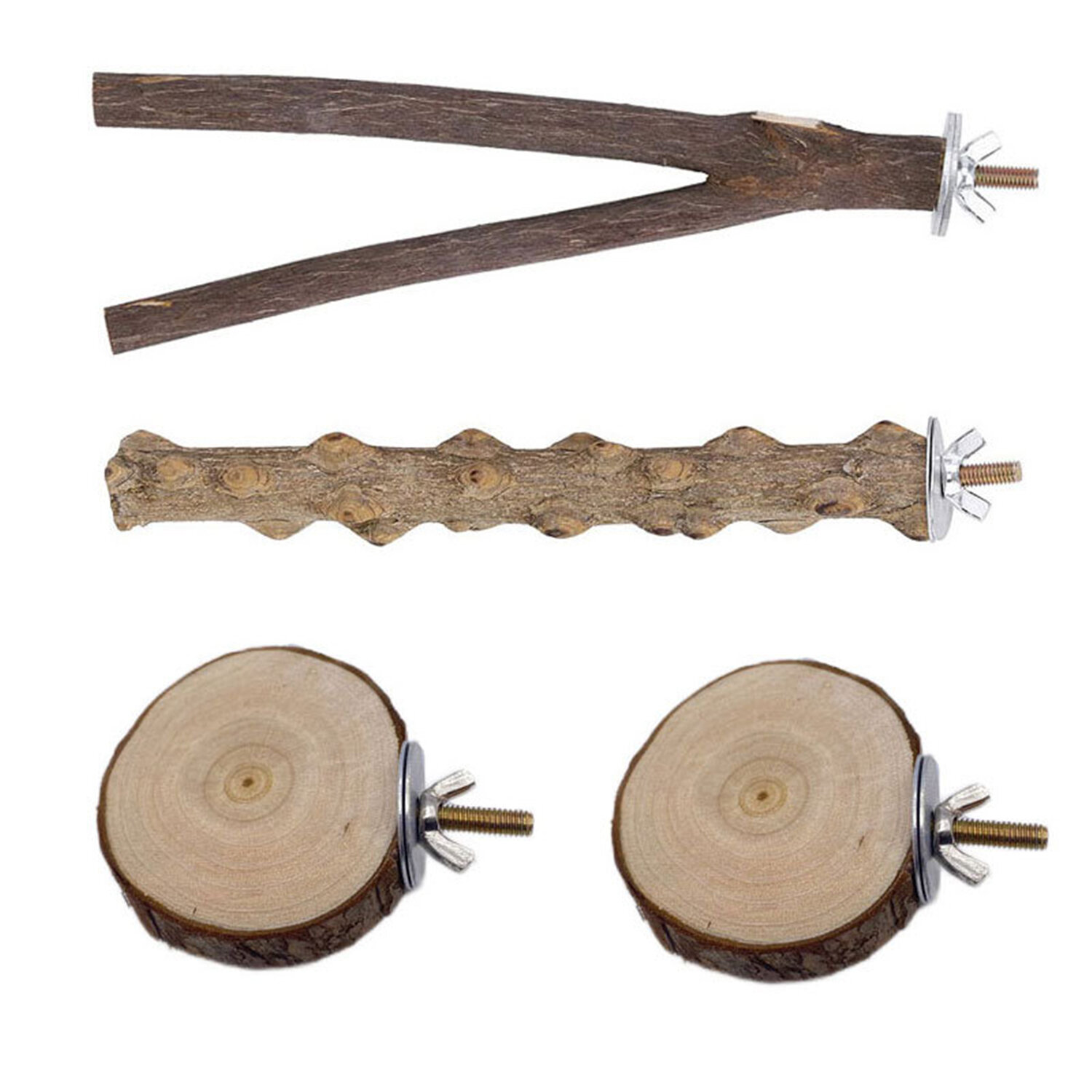 4 шт. деревянная подставка для птичьего окуня для клетки, деревянная колючая окуня для попугая, шлифовальная лапа для скалолазания, стоячая палка, аксессуар для упражнений