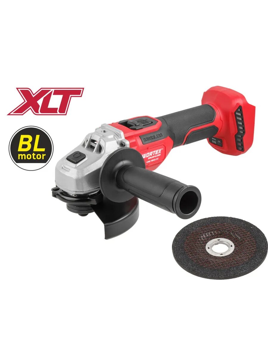 Шлифмашина угловая аккумуляторная WORTEX CAG 1812-2 E XLT SOLO без аккумулятора и зарядного устройства (1334916)