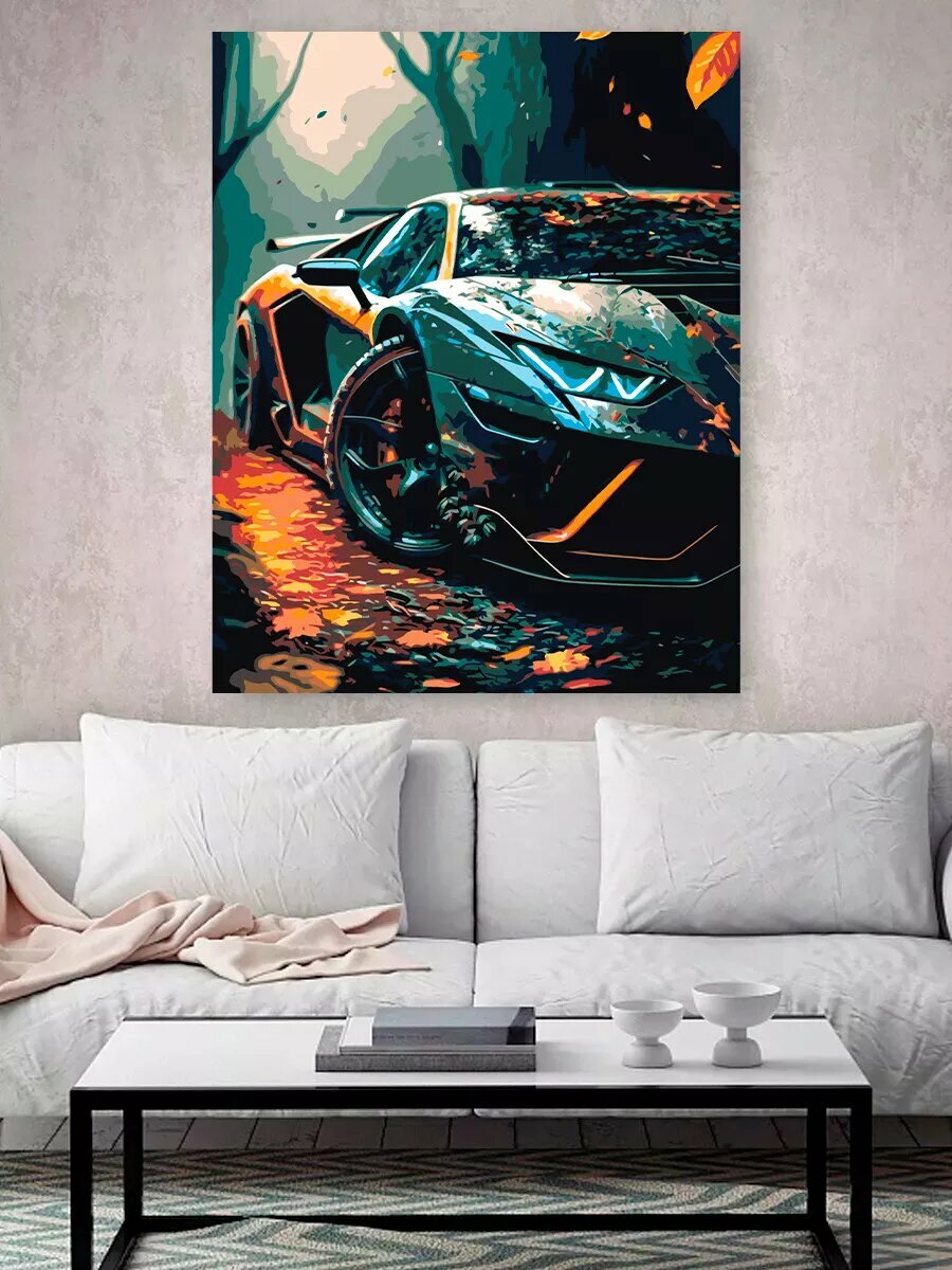 Картина по номерам Ламборджини