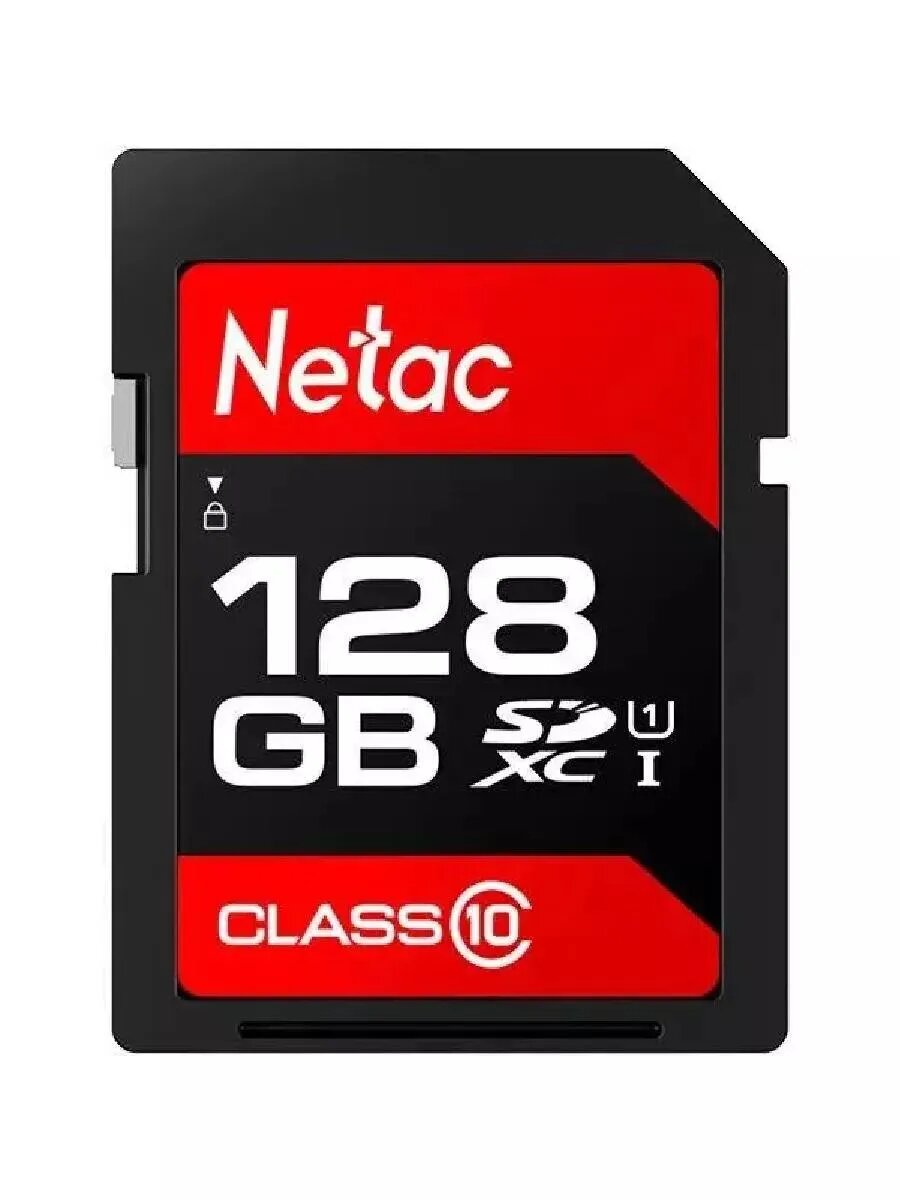 Карта памяти SDXC UHS-I U1 NETAC P600 128 ГБ 80 МБ/с