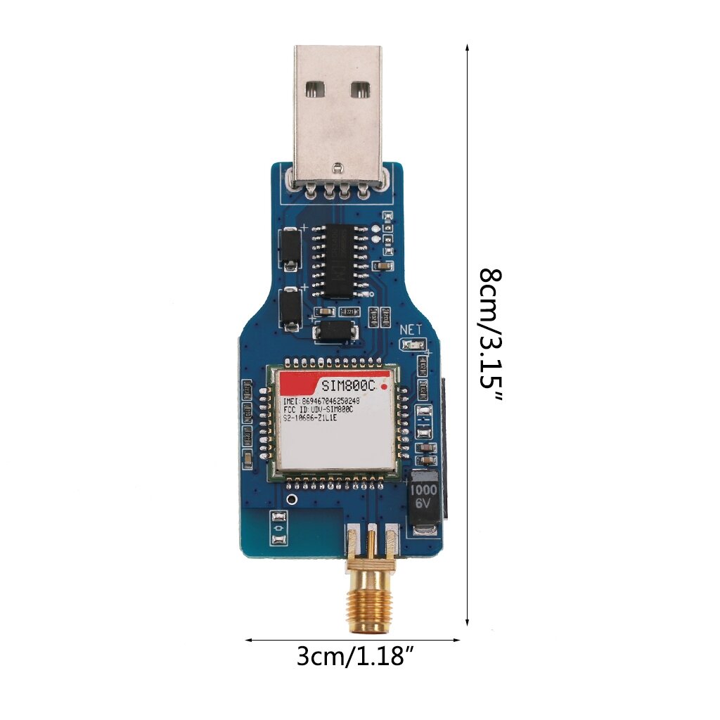 USB-GSM модуль SIM800C с Bluetooth — фото 1