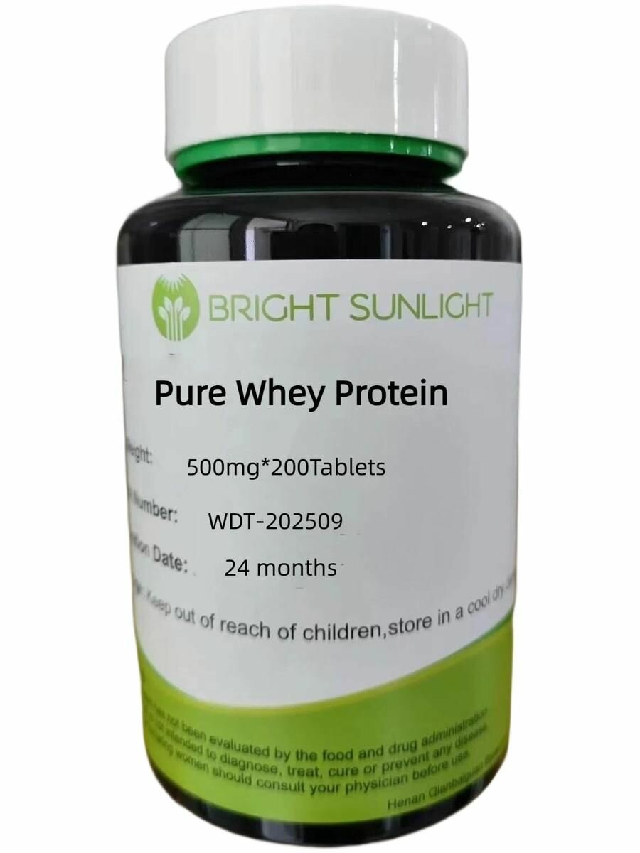 Whey Protein ,100% Чистый сывороточный протеин, 500 мг*200 капсул