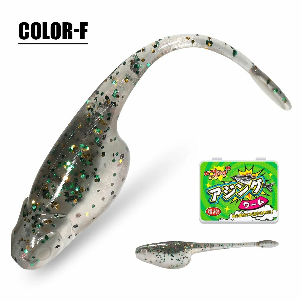 Rosewood Crappie Minnow Shad Приманки для ловли рыбы Color-F