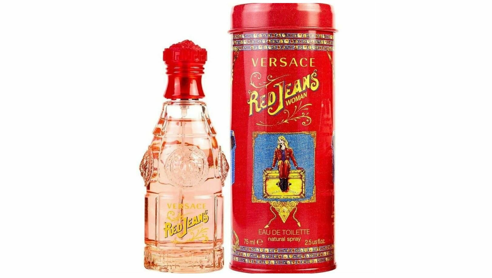 Туалетная вода Versace Red Jeans 75 мл, цветочные, фруктовые
