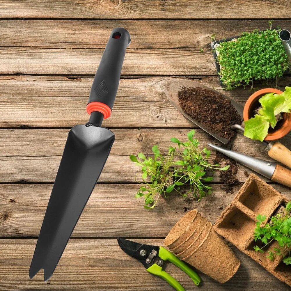 Корнеудалитель "Грач", сталь, 35.5x3.5x6 см, черный, с ручкой ПВХ