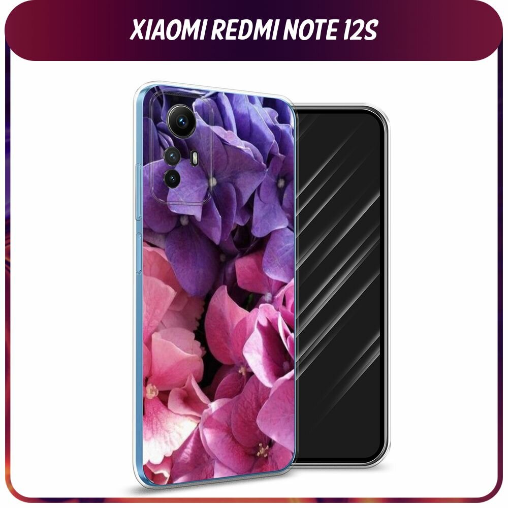 Чехол на Xiaomi Redmi Note 12S / Сяоми Редми Ноут 12S с принтом Гортензии