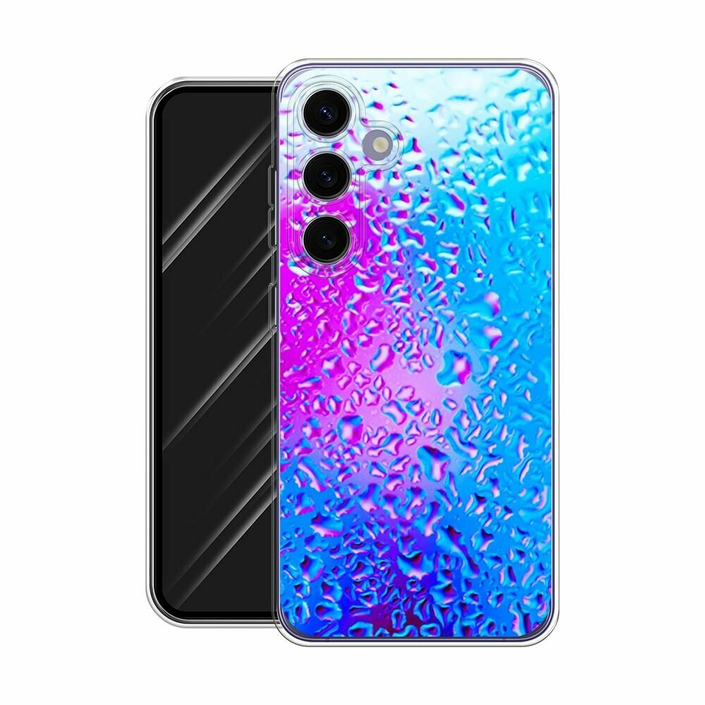 Чехол на Samsung Galaxy S24 Plus / Самсунг S24 Plus с принтом "Капли на стекле" — фото 1