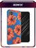 Чехол на Xiaomi Redmi 9C / Сяоми Редми 9C с принтом "Рыжие гибискусы", прозрачны...