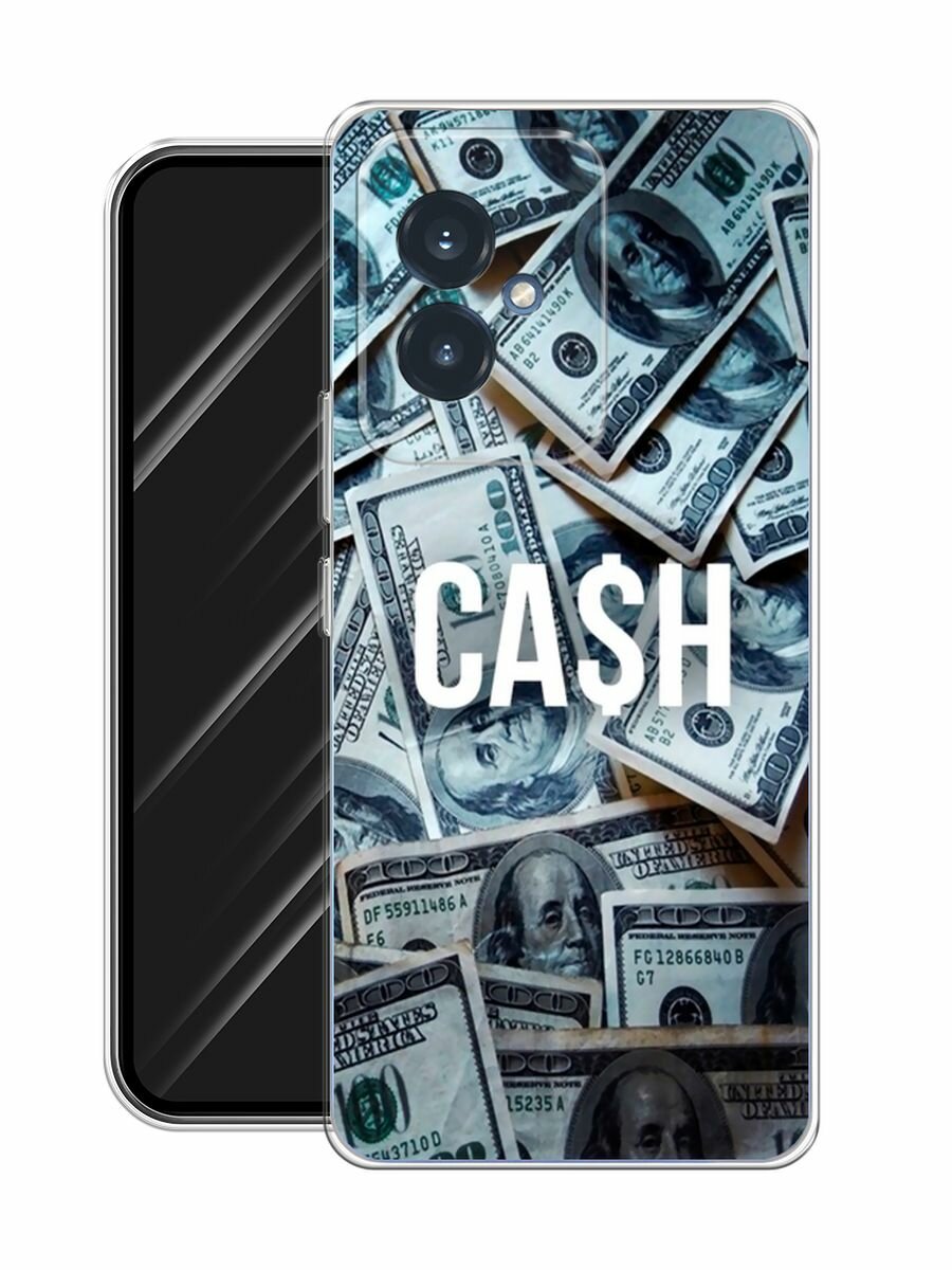 Силиконовый чехол на Honor 100 / Хонор 100 с принтом Cash — фото 1