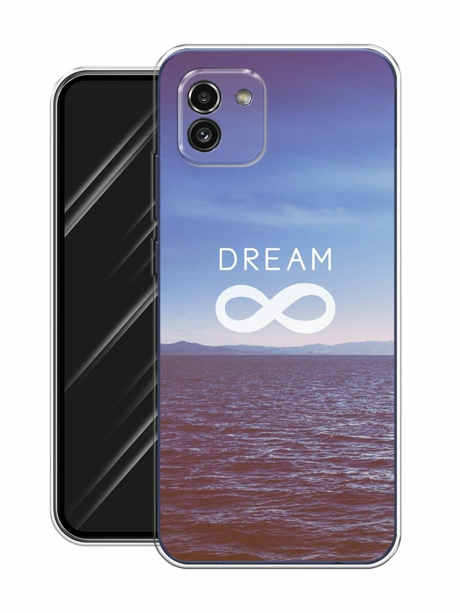 Чехол на Samsung Galaxy A03 / Самсунг Галакси А03 с принтом "Dream бесконечность" — фото 1