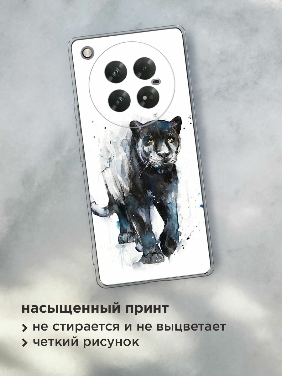 Чехол на Infinix Zero 40 5G / Инфиникс Зеро 40 5G с принтом "Пантера арт 3" — фото 1