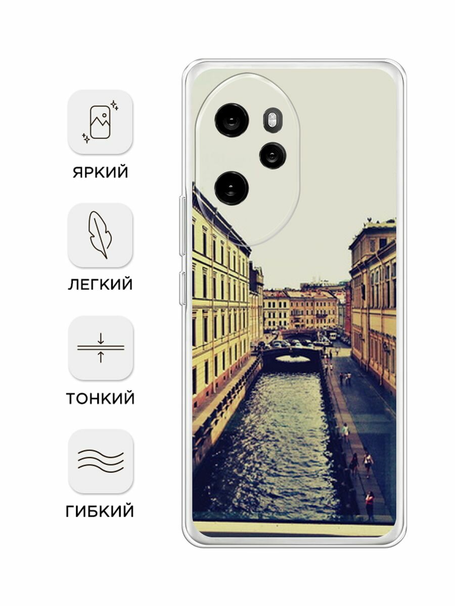 Чехол на Honor 100 Pro / Хонор 100 Про с принтом "Санкт-Петербург" — фото 1