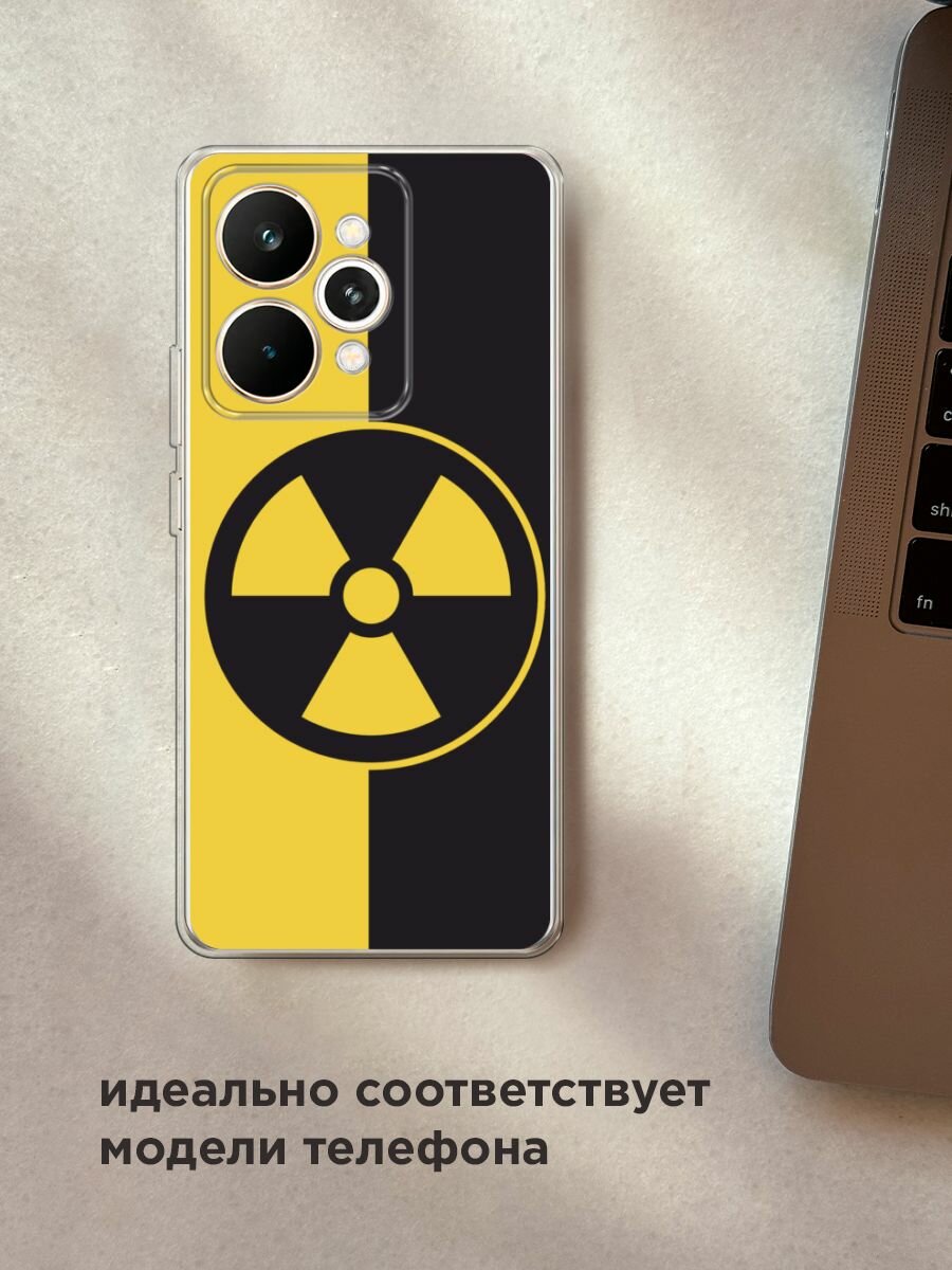 Чехол на Realme 15 Pro / Реалми 15 Про с принтом "Эмблема черно-желтая" — фото 1