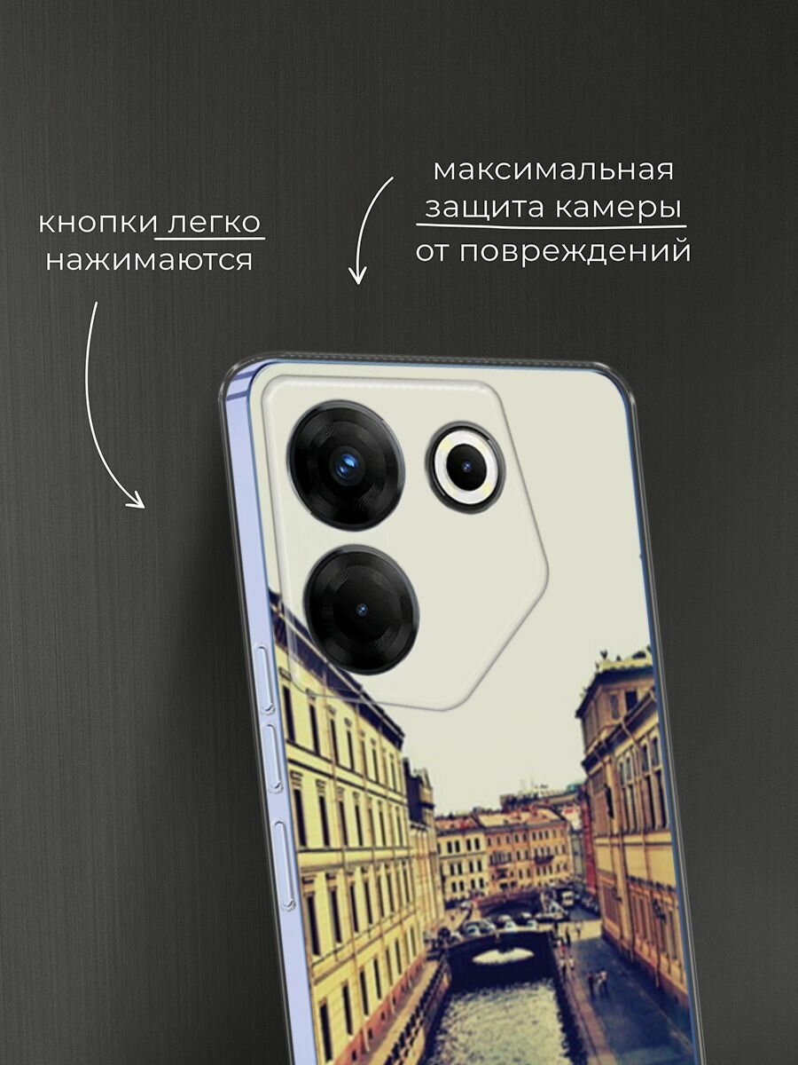 Чехол на Tecno Camon 20 Pro 5G / Текно Камон 20 Про 5G с принтом "Санкт-Петербург" — фото 1