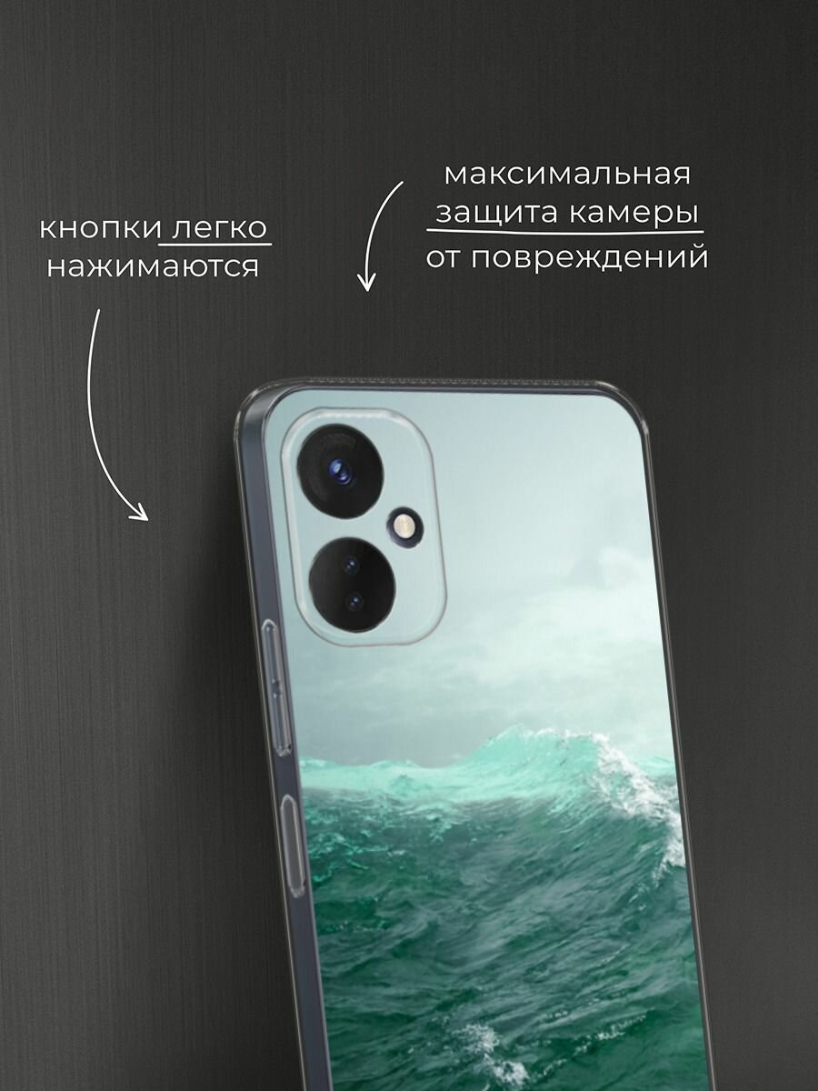 Чехол на Tecno Spark 9 Pro / Техно Спарк 9 Про с принтом "Волны 12" — фото 1