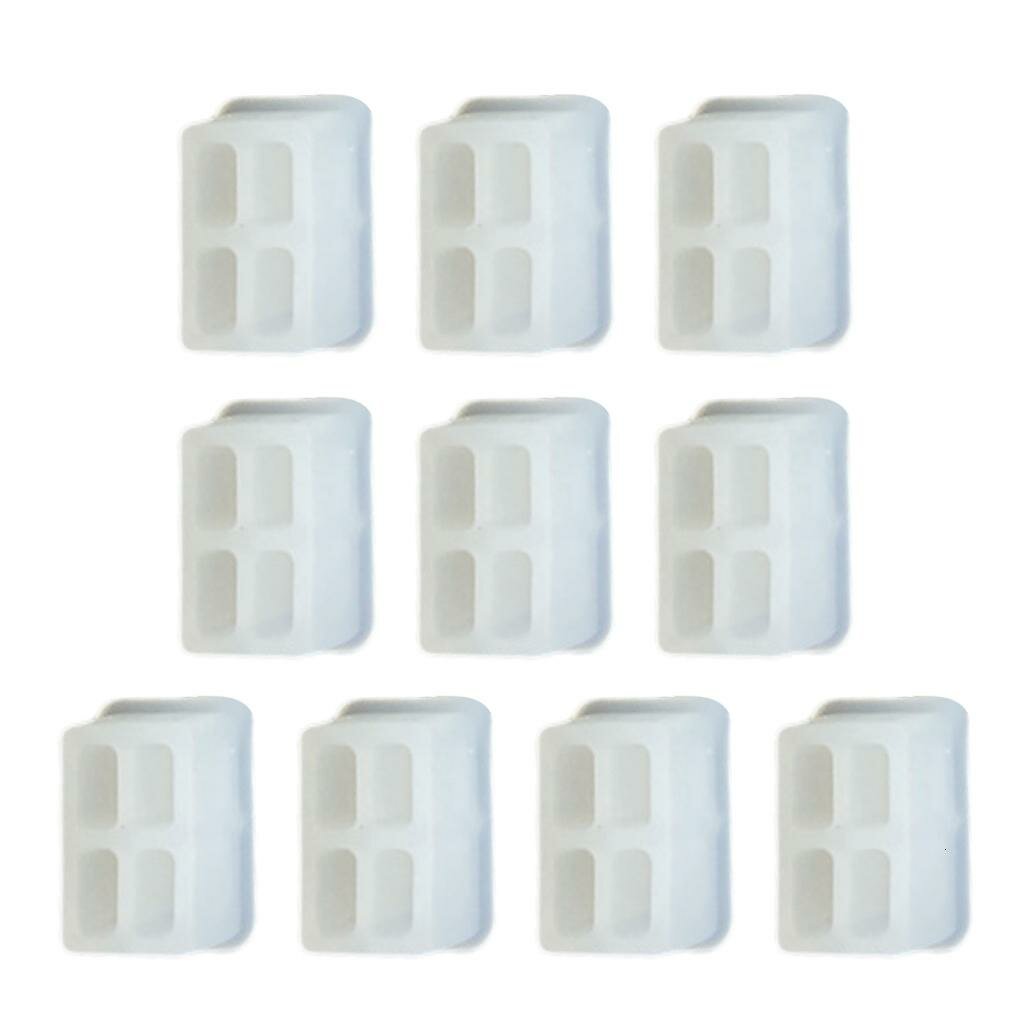 10 шт. SFP Оптические порты пыли Quick Установите, Прозрачный белый