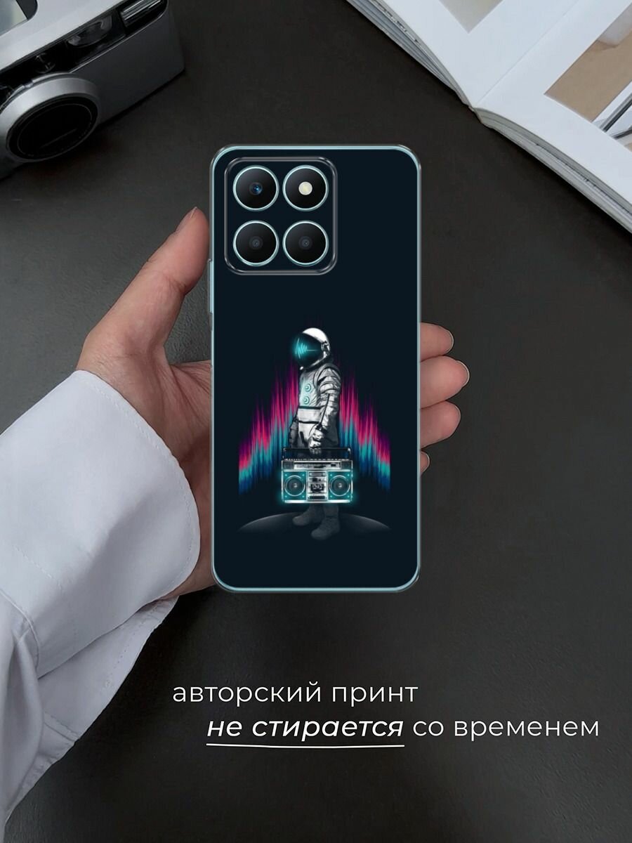 Чехол на Honor X6A / Хонор X6A с принтом "Космическая вечеринка" — фото 1