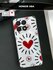Чехол на Honor X8A / Хонор X8A с принтом "Бордовые сердца паттерн"
