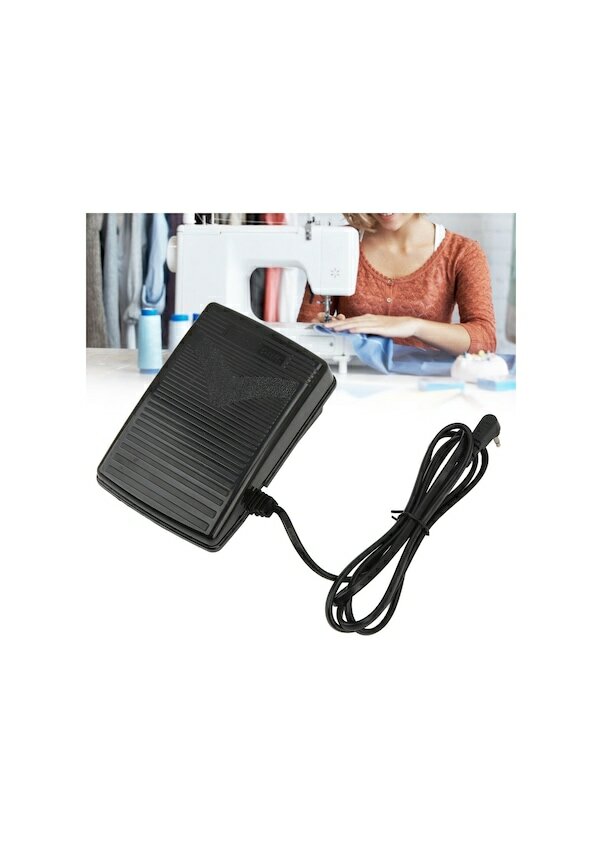 Педаль для электронной швейной машины, одноконечная, педаль для электронной бытовой швейной машины, педальный контроллер, подходит для SC220 6160 6180 5400 XL-400, черный