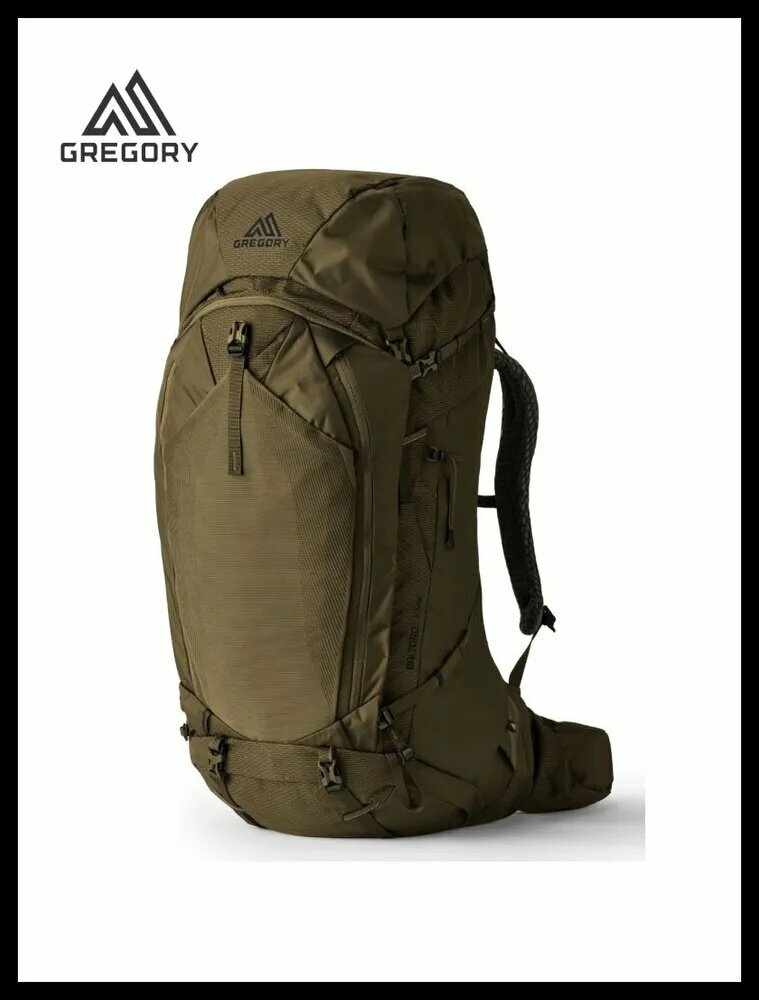 Рюкзак туристический оливковый, 100 л