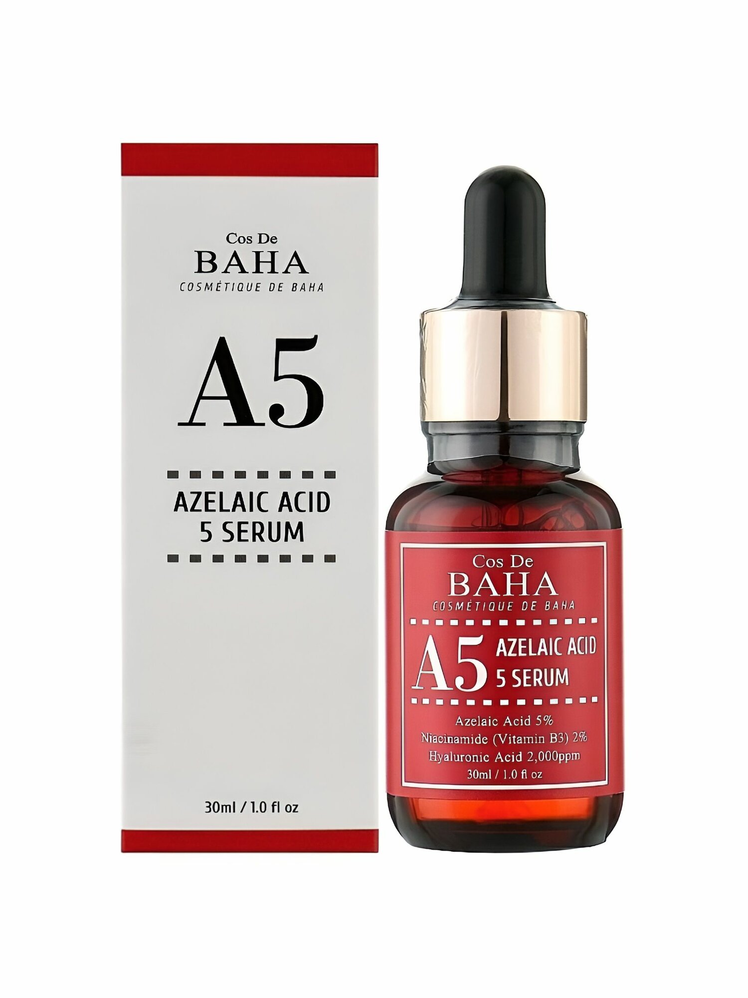 Cos De BAHA Сыворотка для проблемной кожи с азелаиновой кислотой Azlaic Acid 5% Serum (A5) 30мл