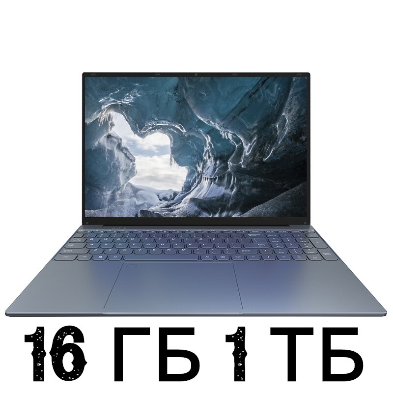 Ноутбук QMDZ 16"Intel 12th N95 16 ГБ SSD 1024 ГБ/ 1 TБ Windows 11 Pro русская клавиатура Складной на 180 градусов