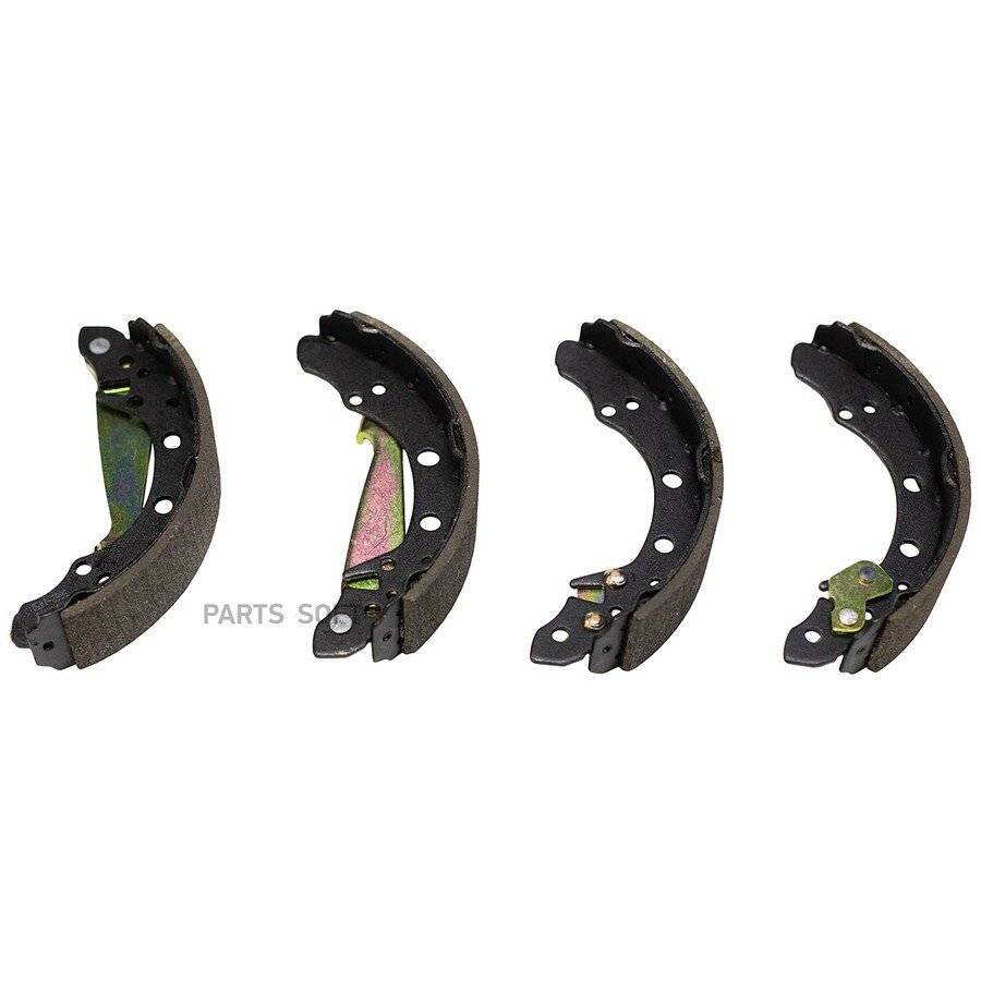 CWORKS Тормозные колодки задние барабанные, Low Metallic